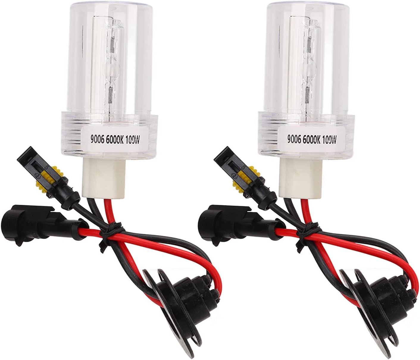 Aramox 1 Pair Car Headlight Bulb High Brightness 6000K 100W HID Xenon ...