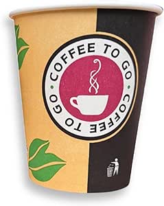 PACKEO 200/500/1000 Stk. Kaffeebecher, Coffee to go, Pappe beschichtet ...
