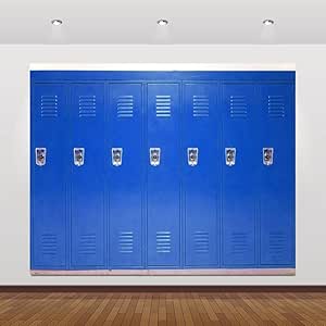 Amazon.com : 6x4ft Vinyl Blue Lockers Photography Backdrops School Gym ...