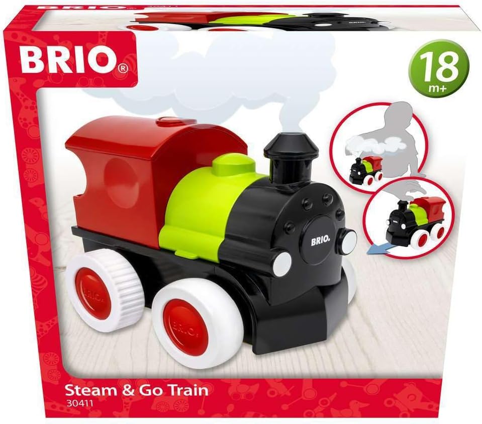 BRIO Push & Go Battery Powered Steaming Toy Train for Toddlers Age 18 ...