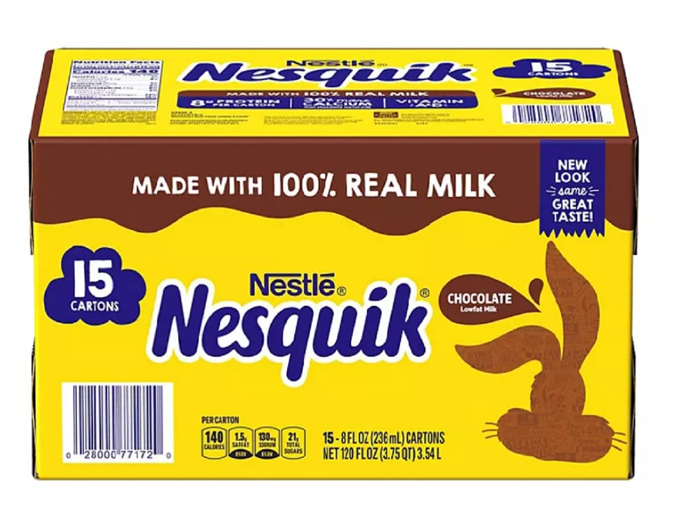 Amazon.com : Nesquik Chocolate Milk (8 fl. oz., 15 pk.) : Grocery ...