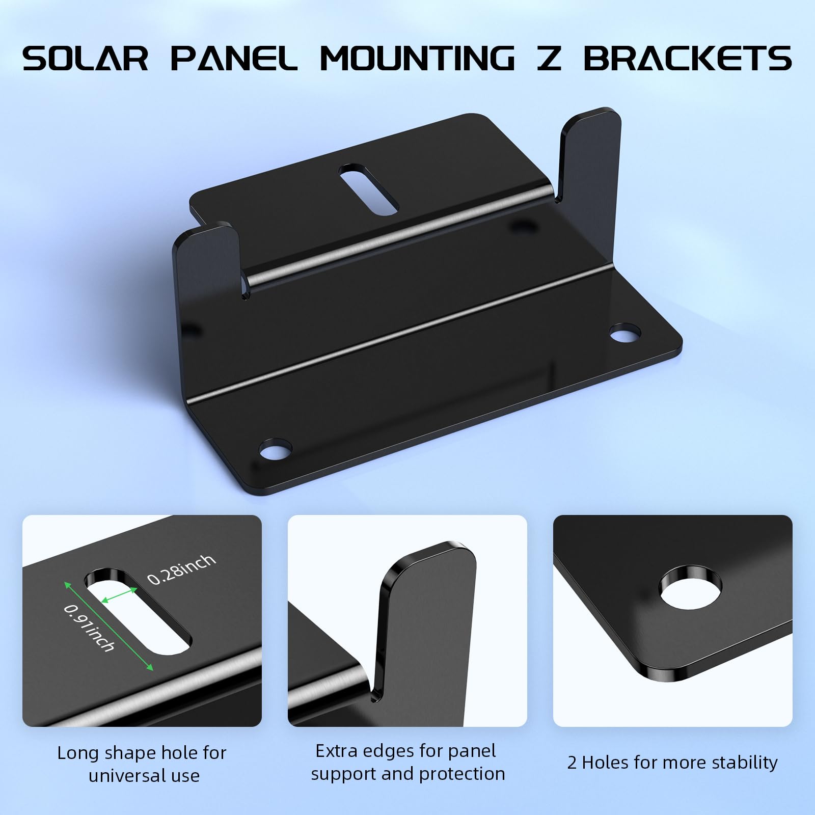 Snapklik.com : Solar Panel Mounting Kits, 16 Units Lightweight Aluminum ...