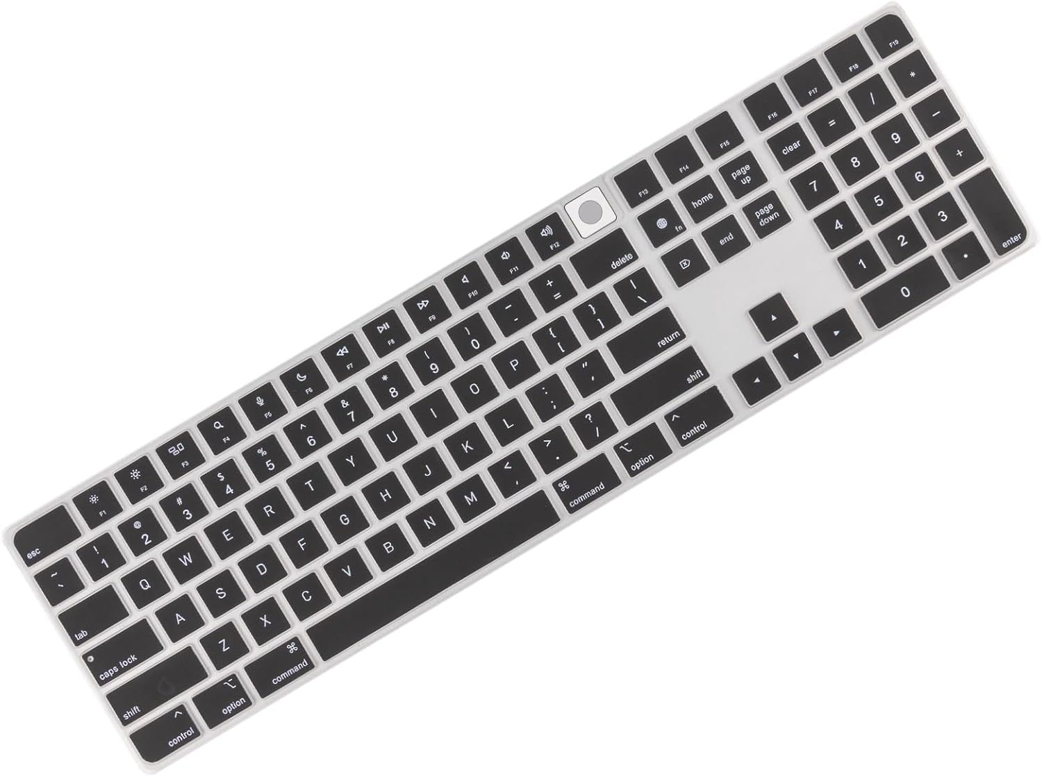 Amazon.com: Allinside Black Keyboard Cover for Mac Magic Keyboard with ...