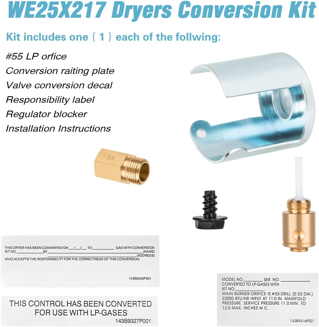 GE WE25X217 – Kit de conversión de propano líquido original para ...