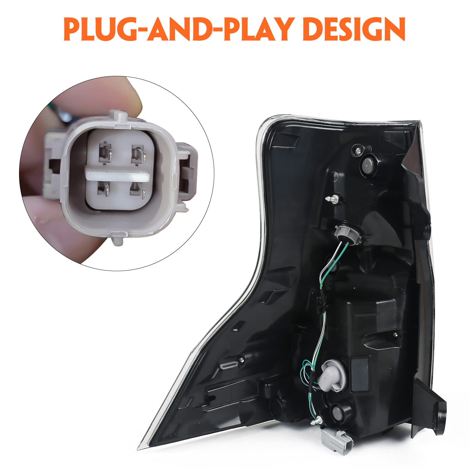 Snapklik.com : For Lexus GX460 Tail Light Assembly 2014-2022 Black ...