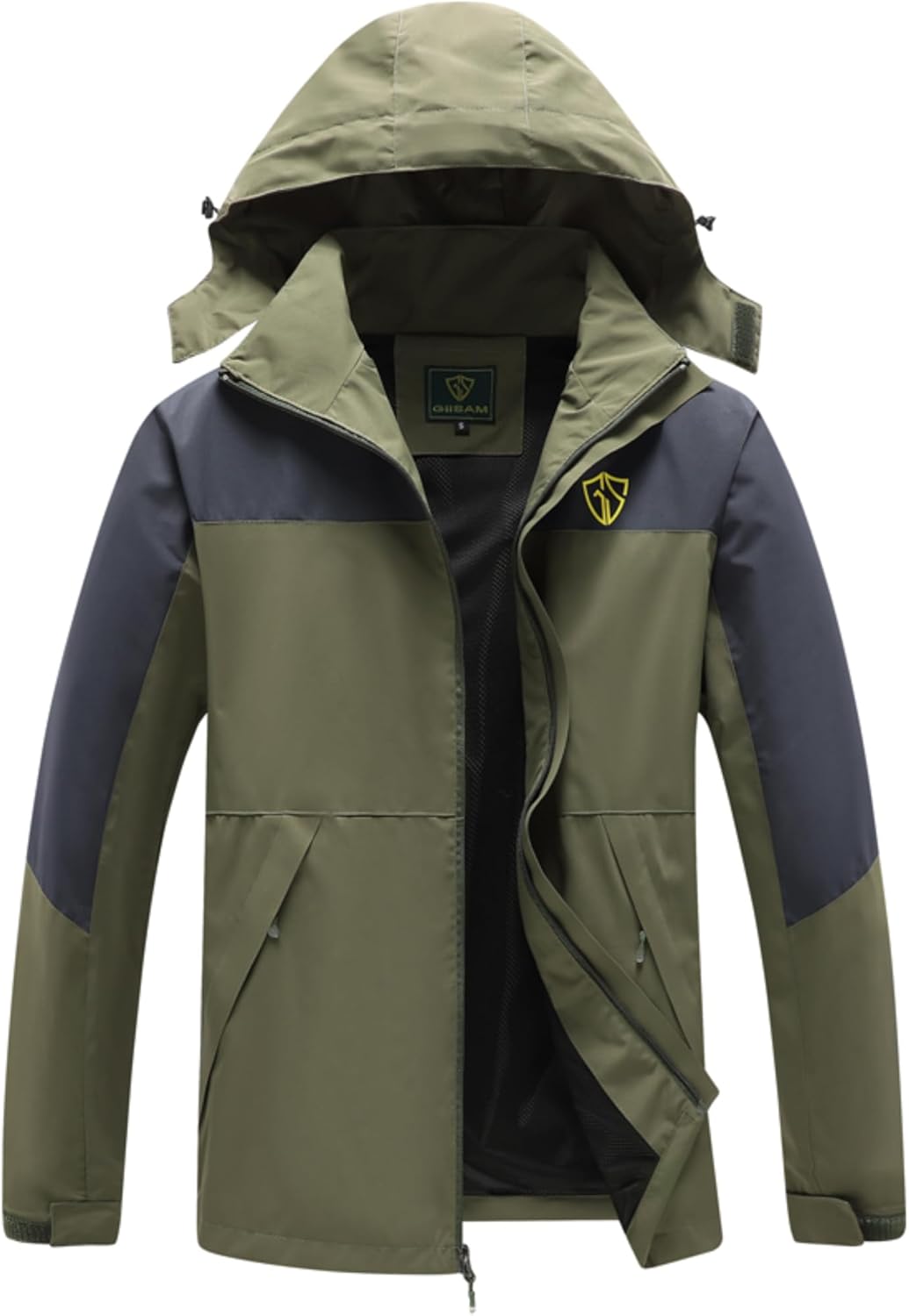 Amazon.com: GIISAM Rain Jacket for Men, Mens Waterproof Raincoat ...