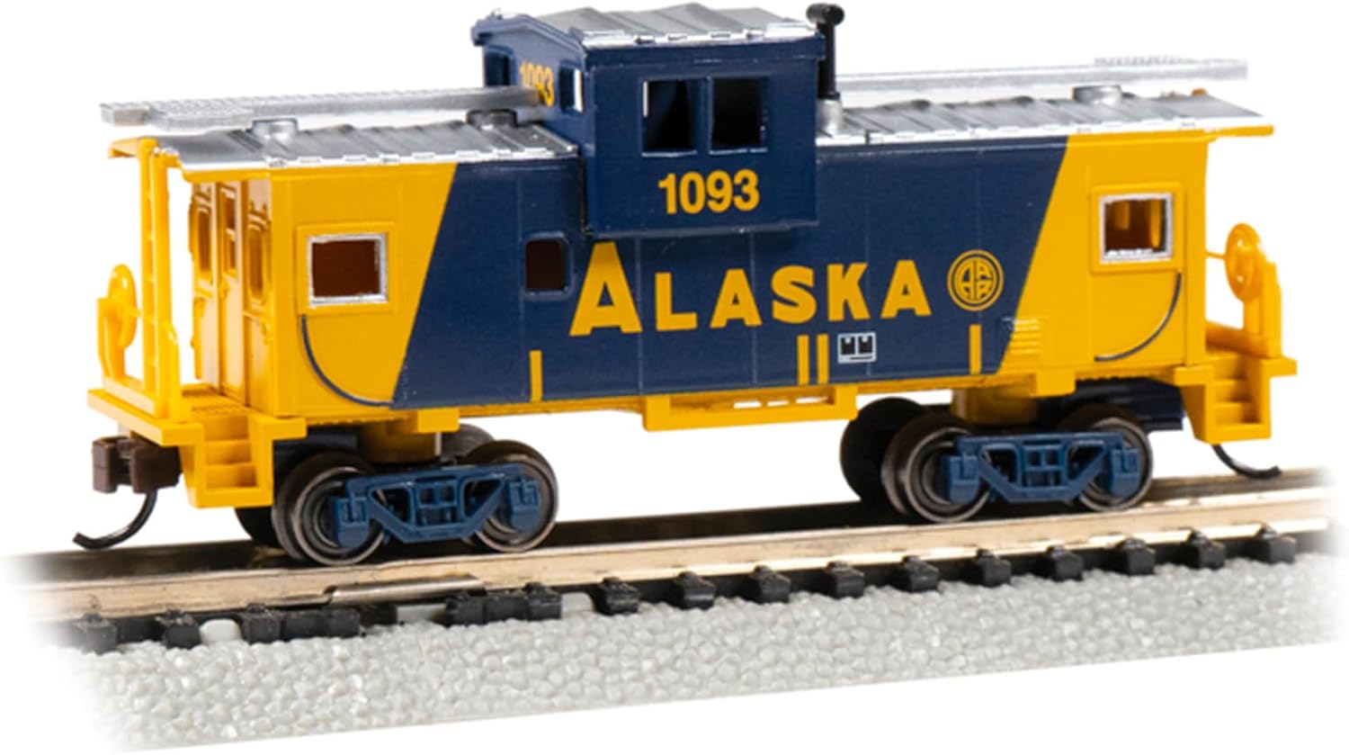 Amazon.com: Bachmann 70769 N 36' Wide-Vision Caboose - Alaska Railroad ...