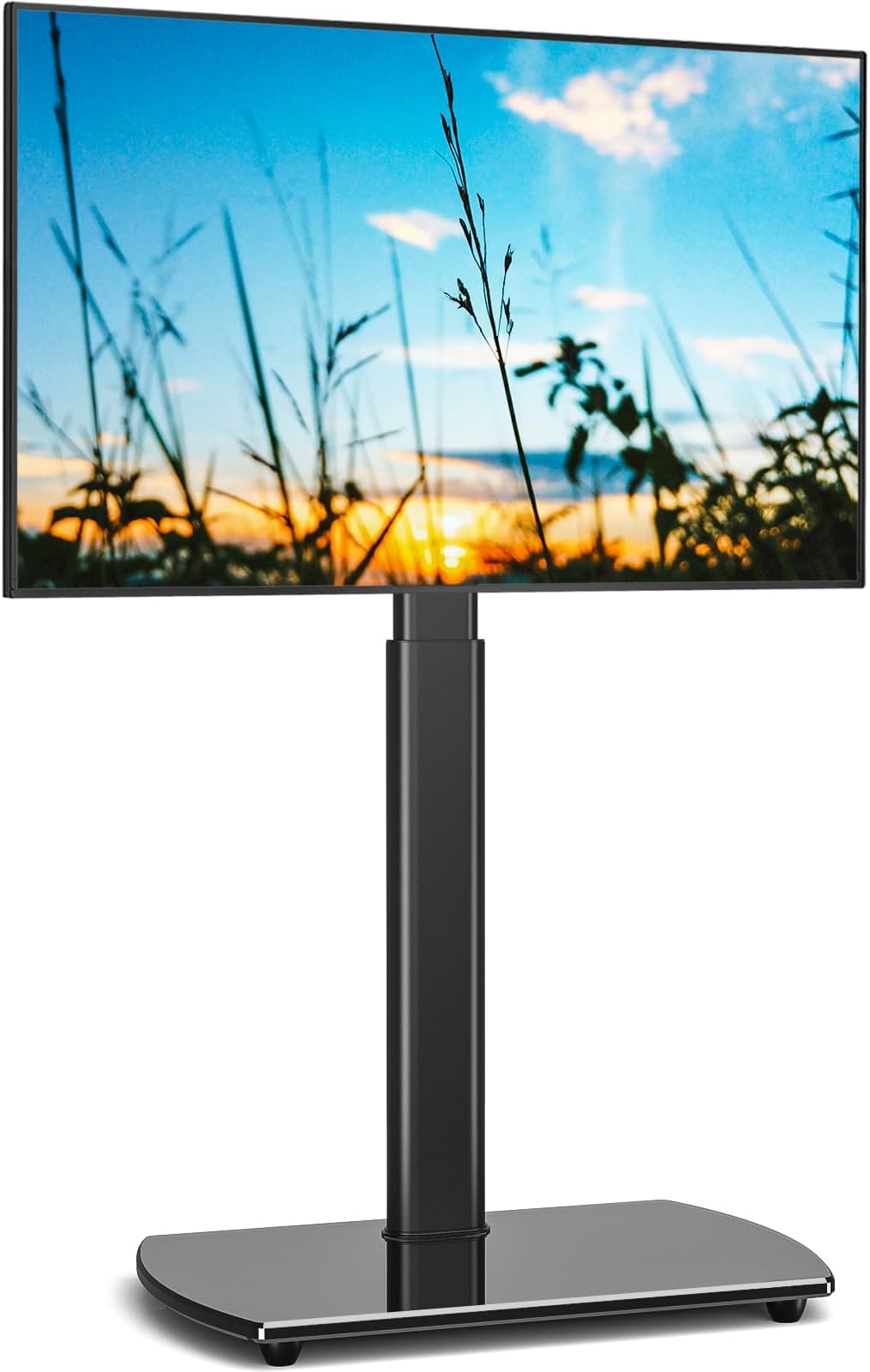 Amazon.com: YOMT Universal TV Floor Stand with Apple TV/Roku Ultra ...