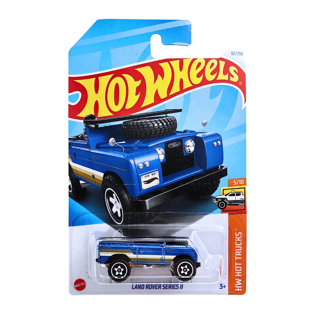 Hot Wheels Land Rover Series II HW Hot Trucks Ages 3 and Up (Blue ...