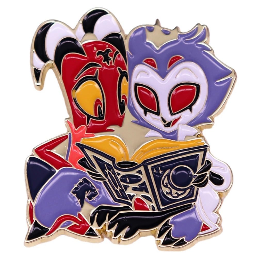 Buy Helluva Boss Brooch Anime Figure Cosplay Accessories Broche for ...