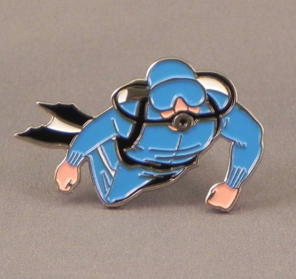 Metal Enamel Pin Badge Brooch Sea Scuba Diver : Amazon.co.uk: Fashion