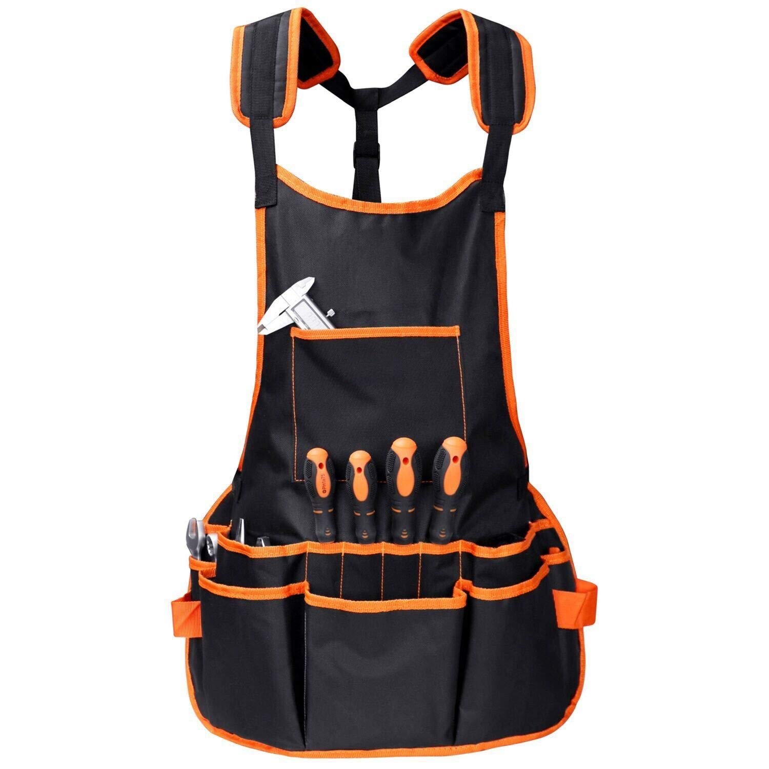 Amazon.com: JBBERTH Woodworking Apron with 16 Pockets, Work Aprons ...