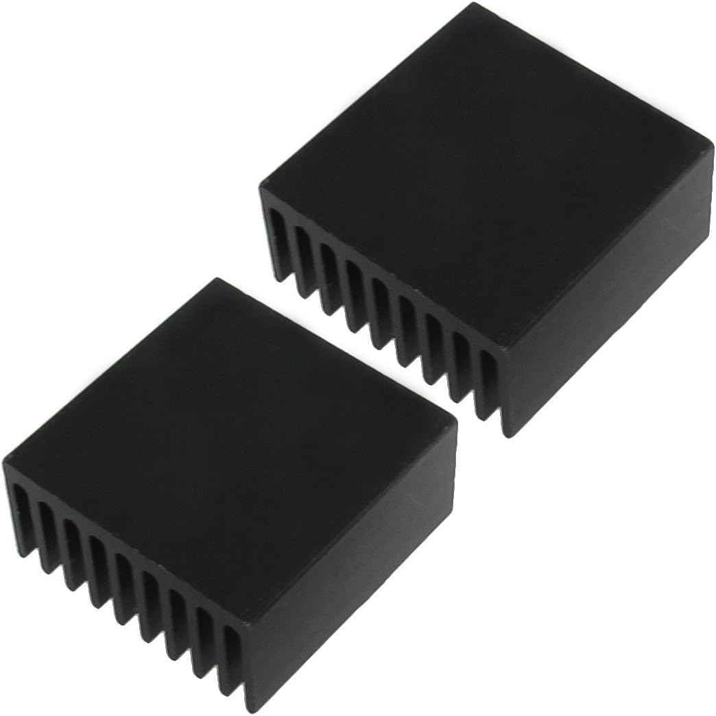 Amazon.com: uxcell Aluminum Heatsink Cooling Fins 25 x 25 x 12mm 2 Pcs ...