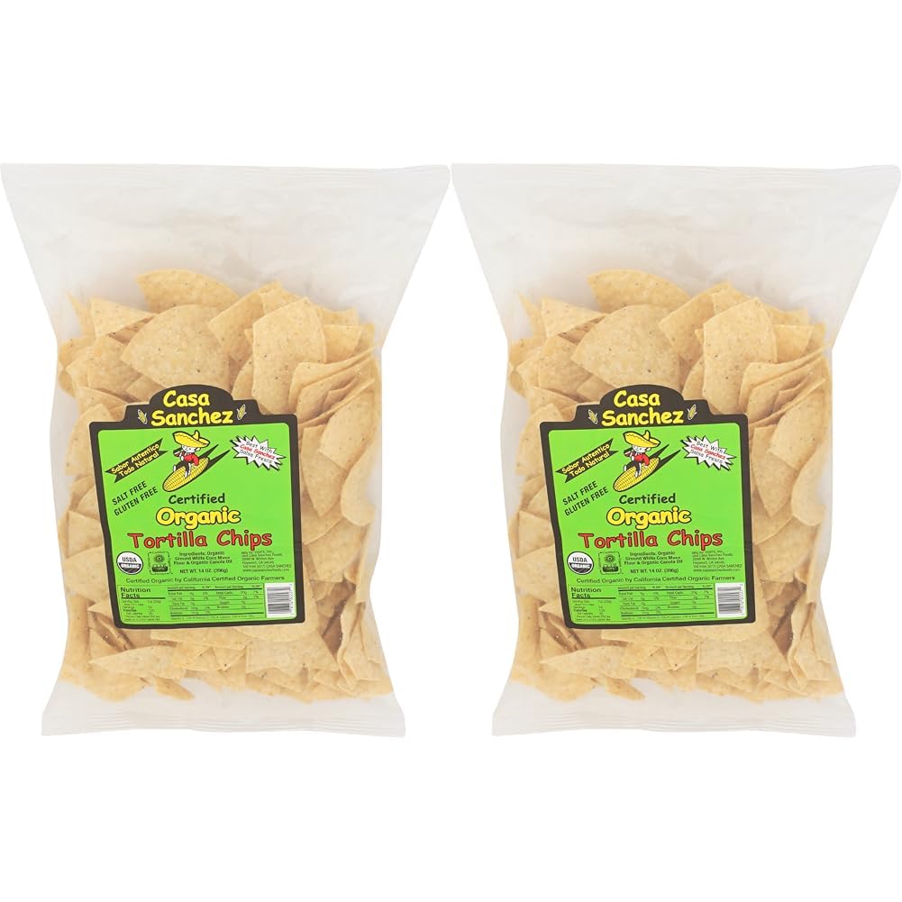 Amazon.com : CASA SANCHEZ Organic Tortilla Chips, 14 OZ (Pack of 2 ...