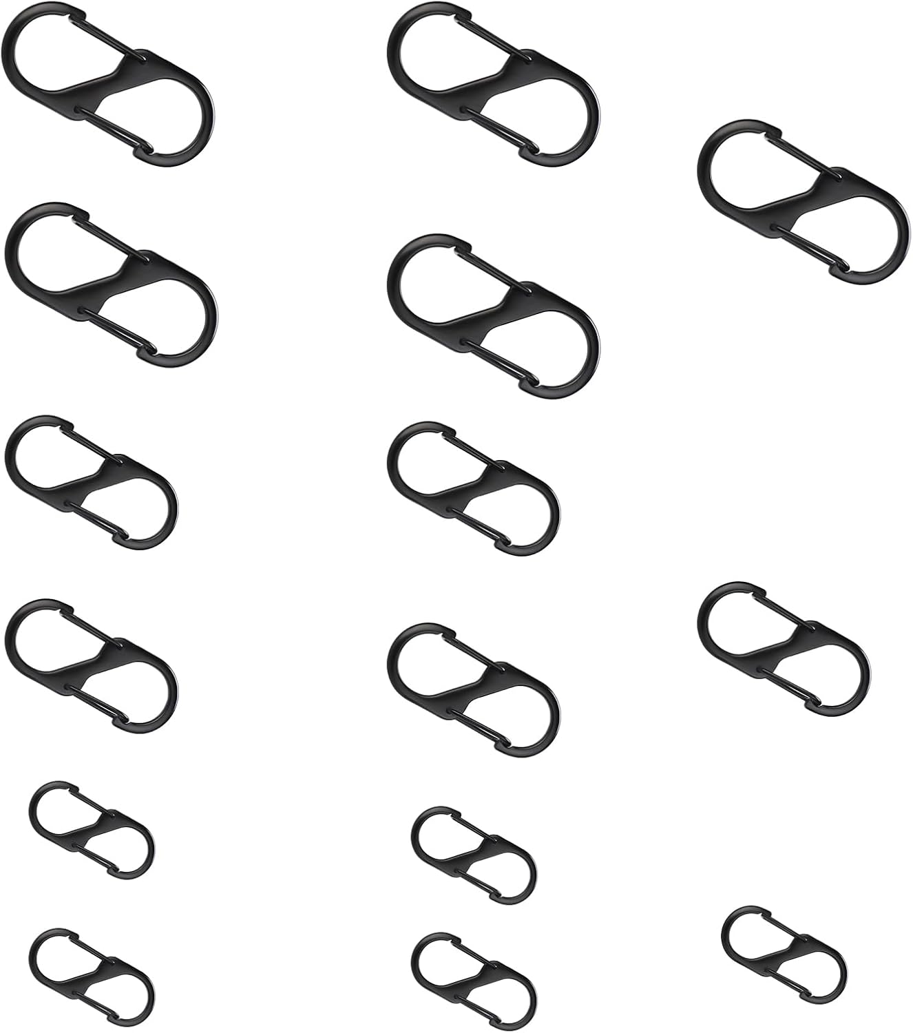 COMNICO 15pcs Anti Theft Zipper Clips Alloy Dual Spring Zipper Pull ...