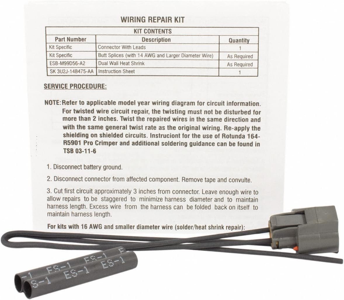 Amazon.com: Motorcraft Wiring Kit : Automotive
