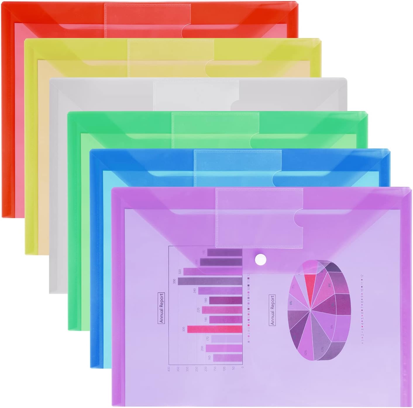 Plastic Wallets - A4 Folders for Paperwork A4 Document Files Folder ...