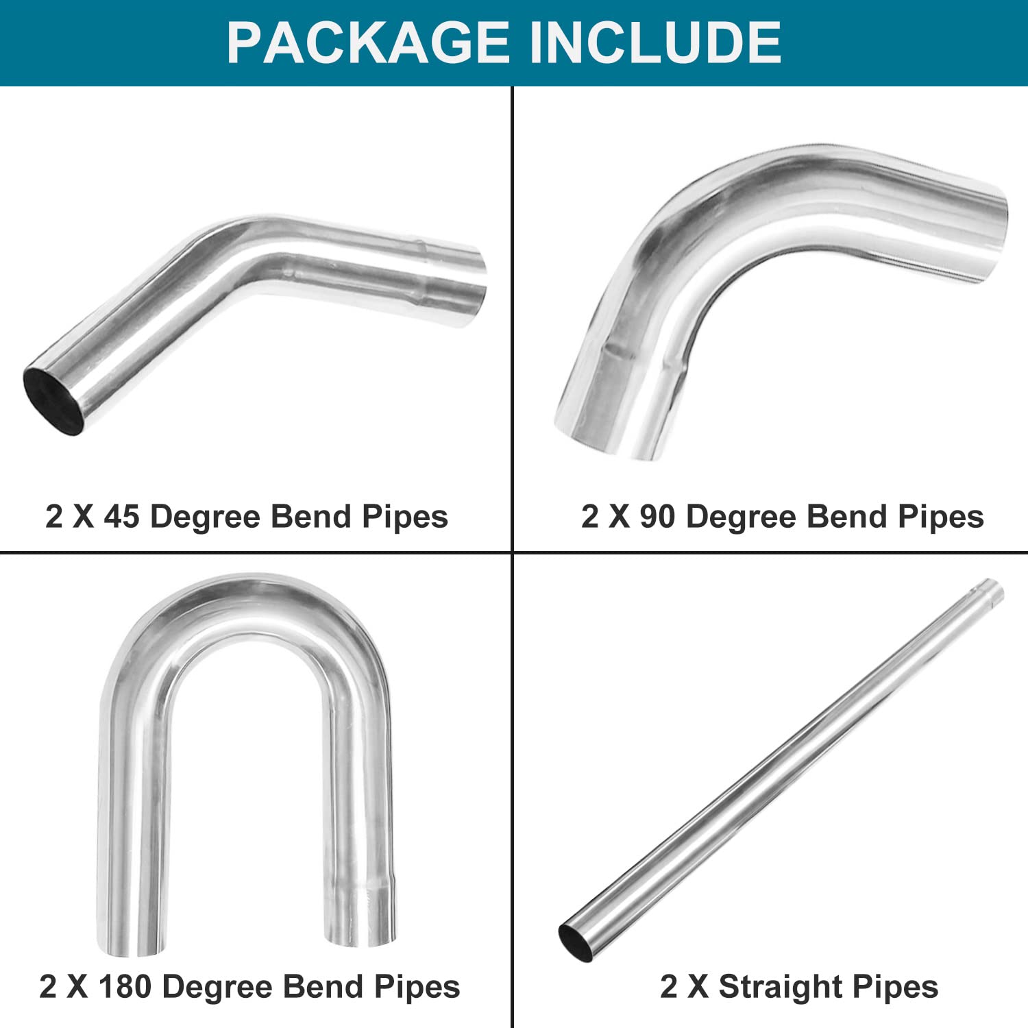 Snapklik.com : 3" 76mm Stainless Steel T304 DIY Custom Mandrel Flex ...