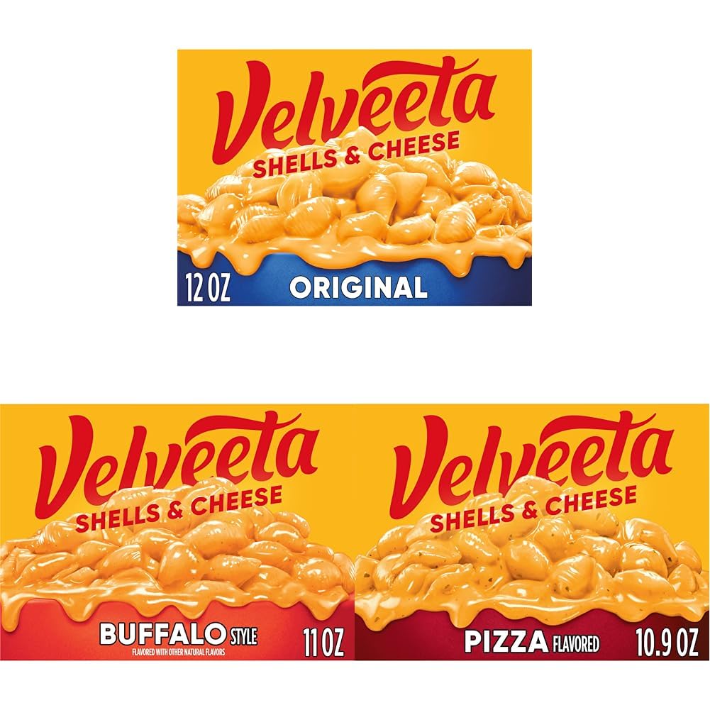 Amazon.com : Velveeta Shells & Cheese Variety Pack - Original, NEW ...