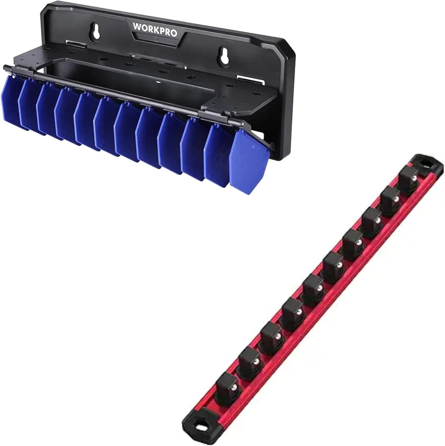 Amazon.com: WORKPRO Magnetic Socket Organizer and 13.5" Foldable Tool ...