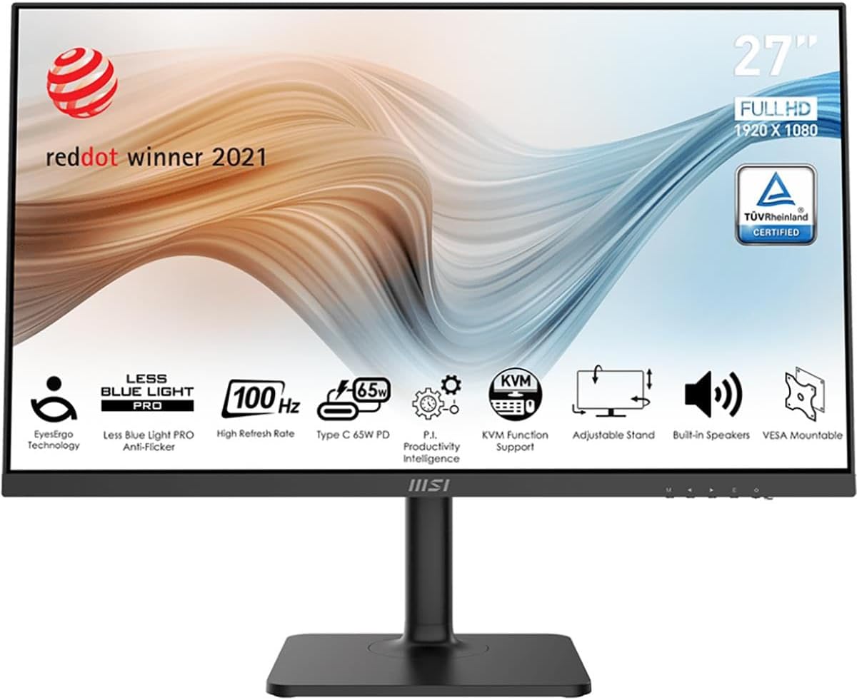 Amazon.com: msi Modern MD272XP 27-inch IPS 1920 x 1080 (FHD) Computer ...