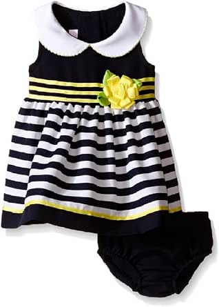 Amazon.com: Bonnie Baby Conjunto de vestido náutico y bragas con cuello ...