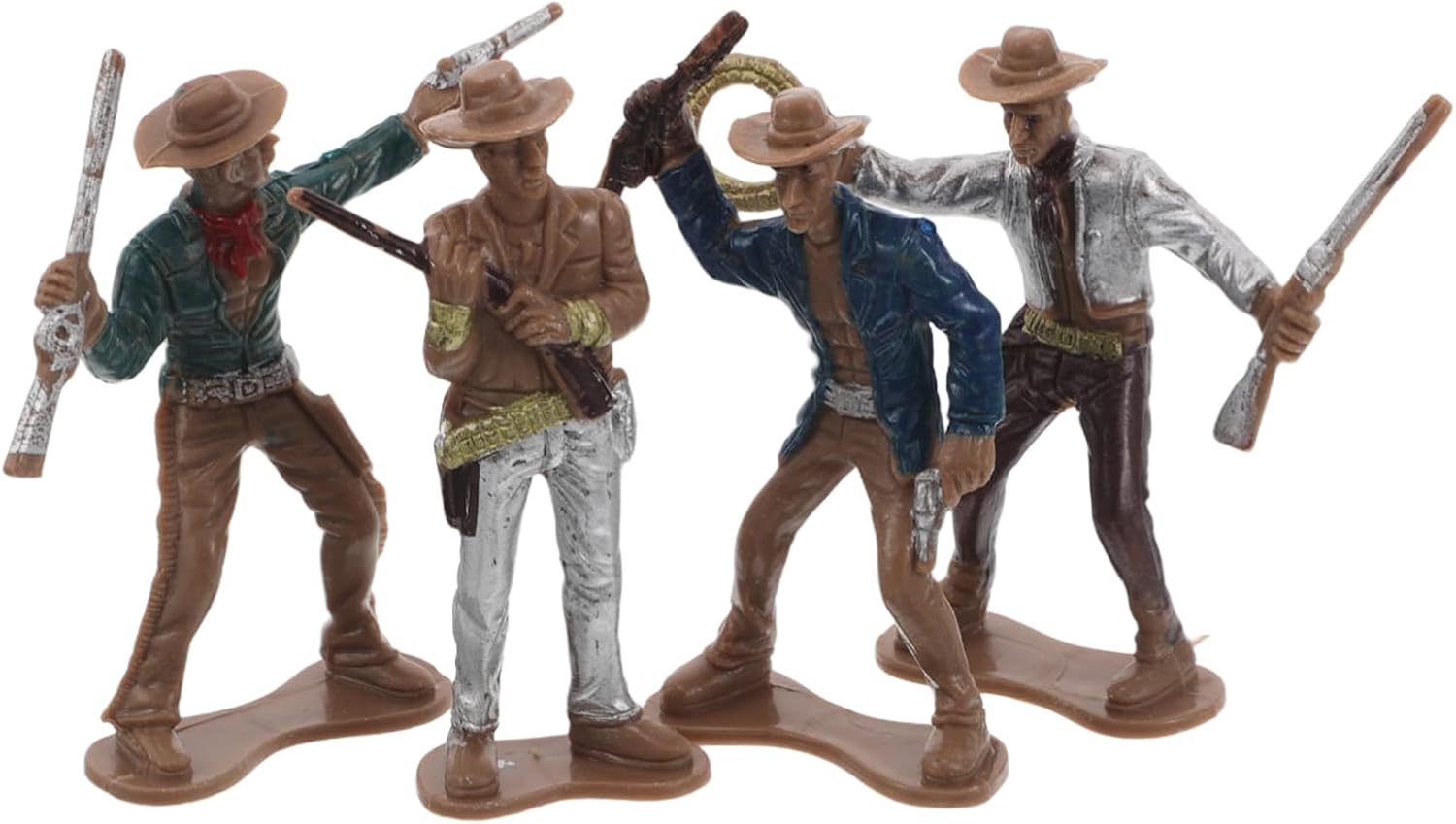 Amazon.com: Toddmomy Western Cowboy Model Toy Set 4 Pieces Miniature ...