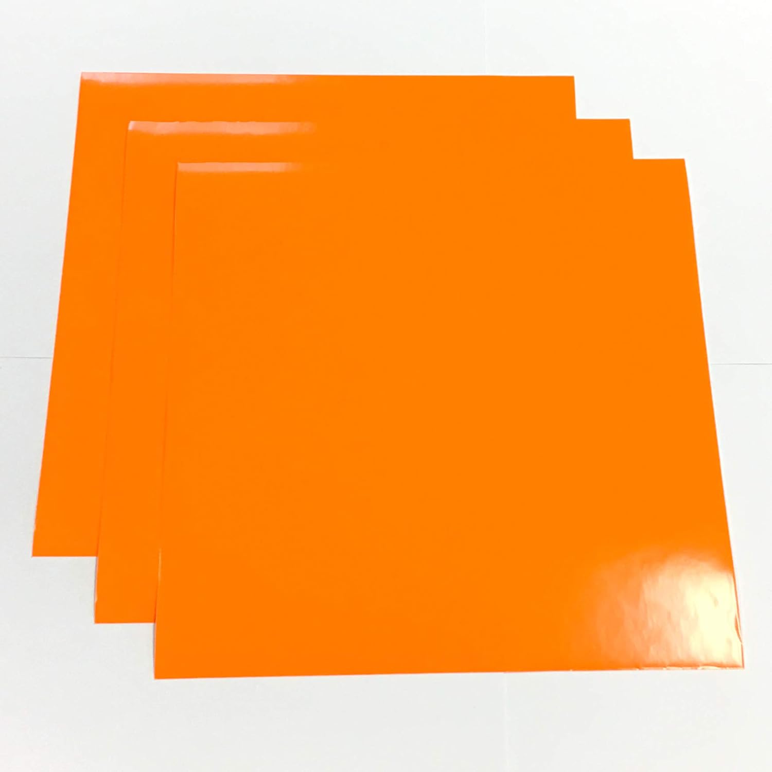 Amazon.com: 12" x 12" (3 Sheets) of Economy Fluorescent Orange Oracal ...