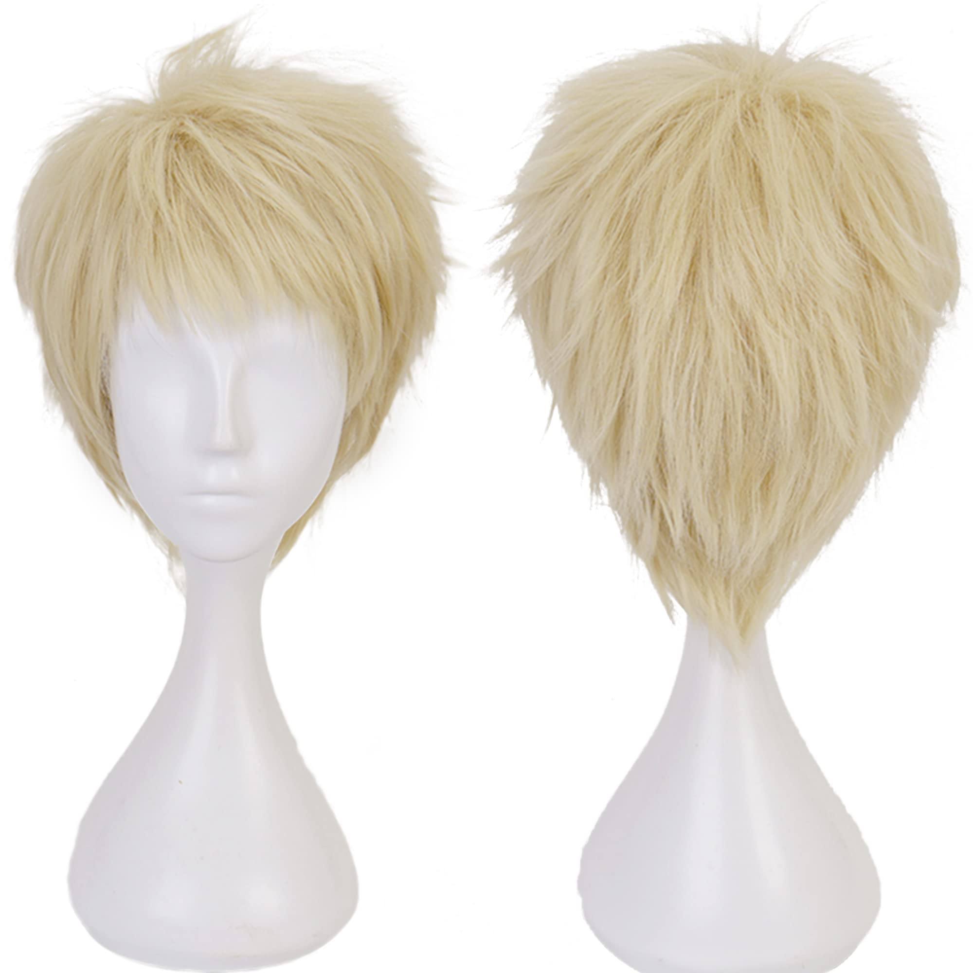 Amazon.com: maysuwell Yellow Wig for Kei Tsukishima Cosplay Wig Haikyuu ...