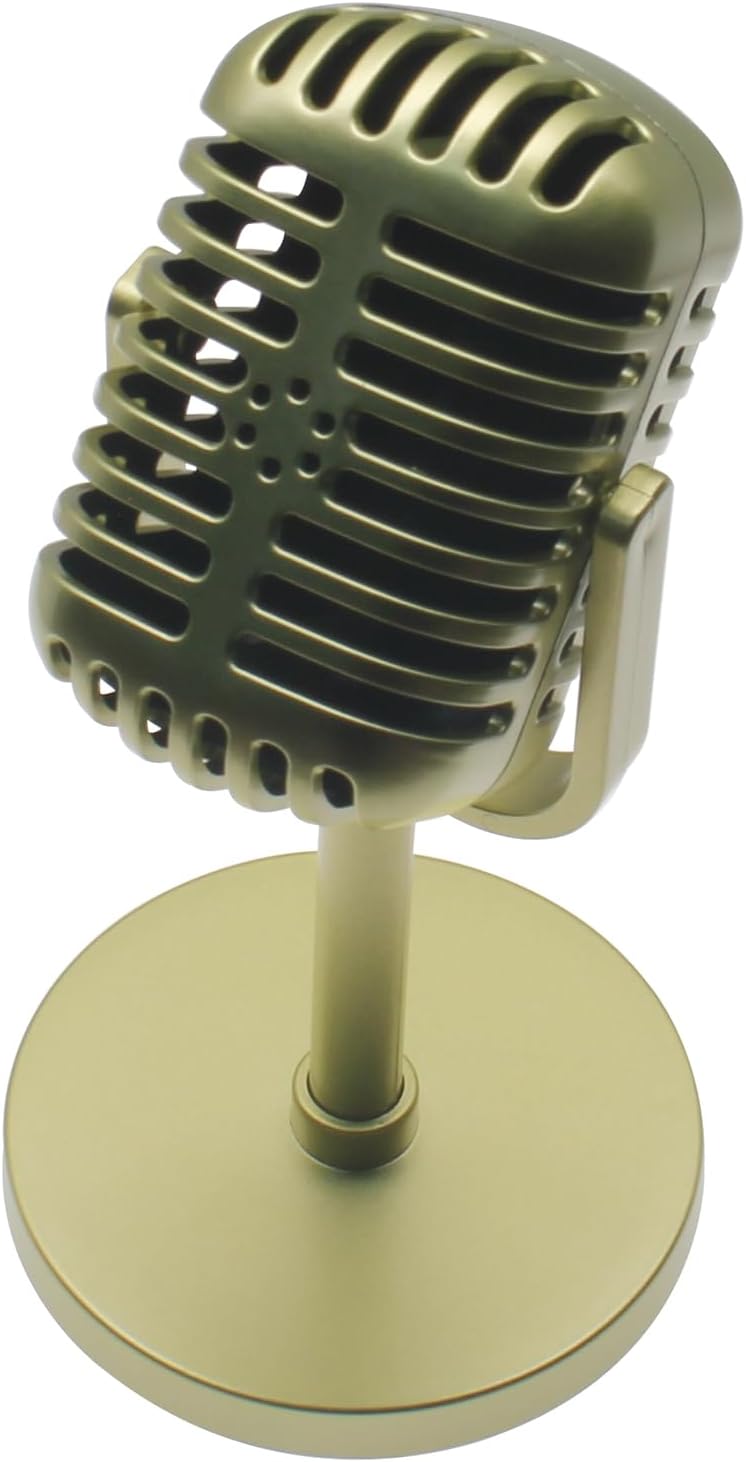 Amazon.com: JANOU Retro Microphone Props Model Vintage Plastic ...