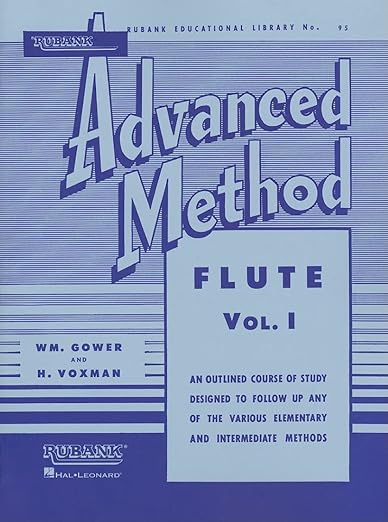 Amazon.com: Rubank Advanced Method: Flute, Vol. 1 (Rubank Educational ...