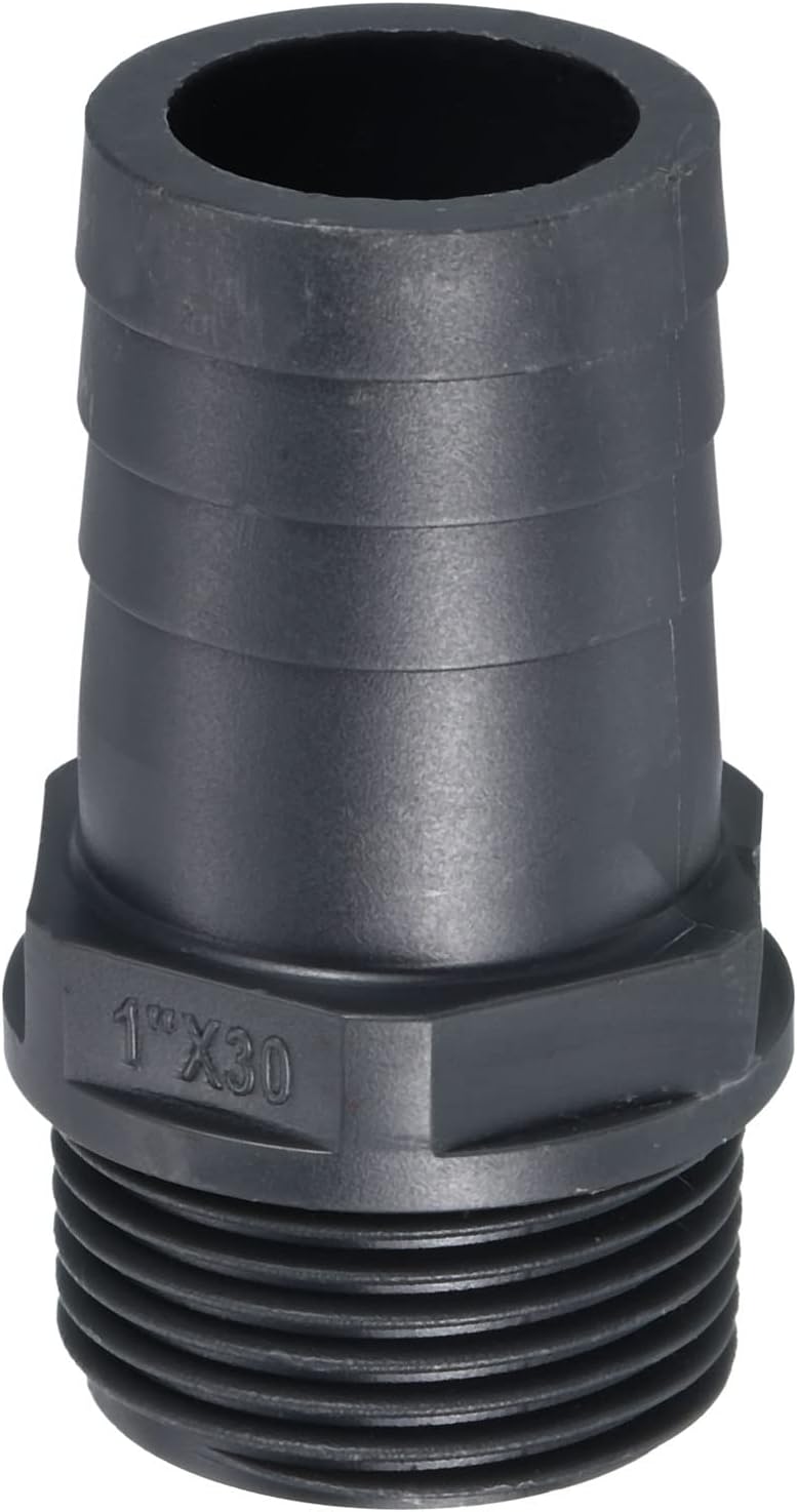 PATIKIL UPVC Barb Hose Fitting, 30mm Barbed G1 Male Thread Pipe ...
