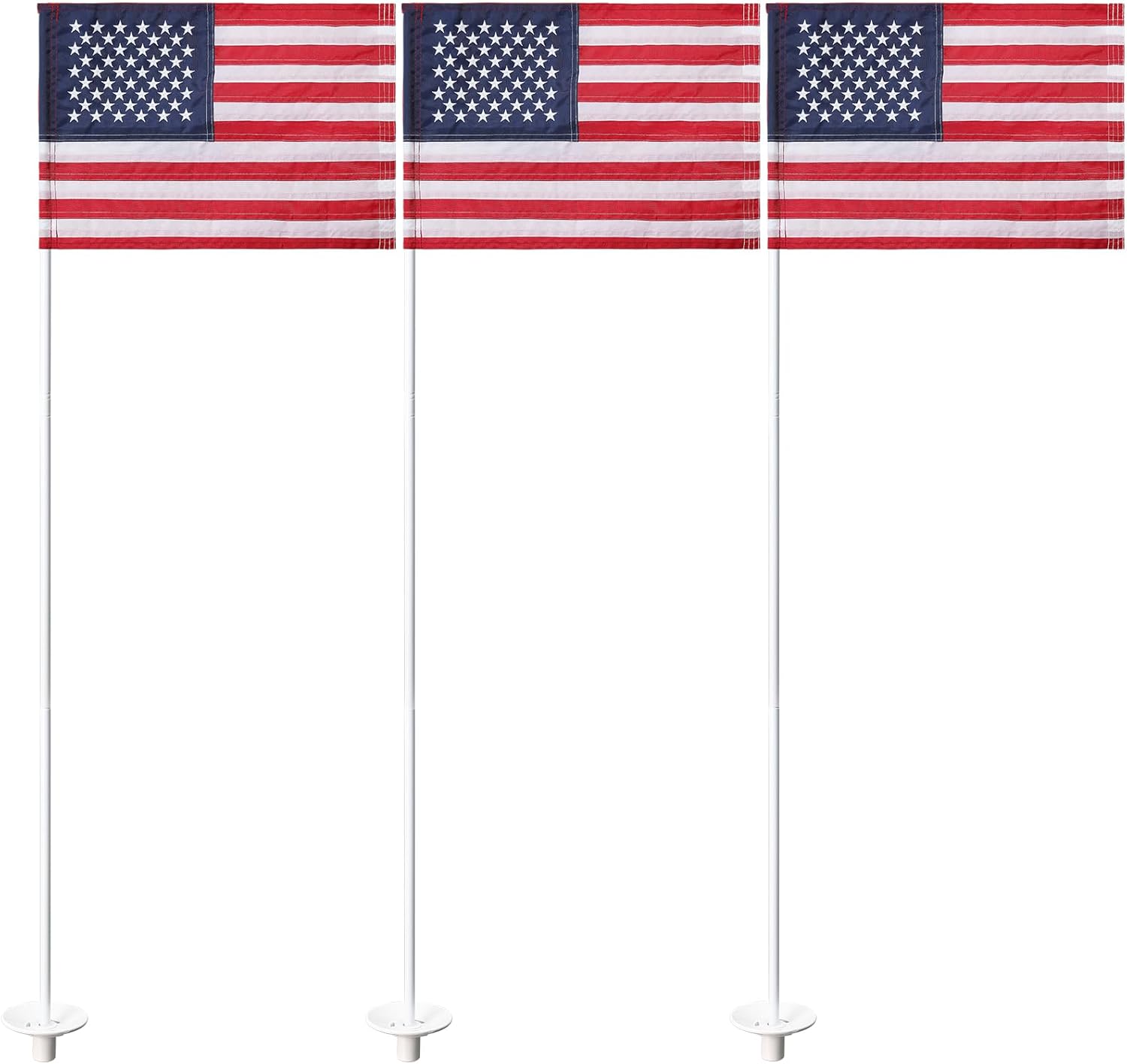 Amazon.com : Golf Flag 6 FT, Flagstick With Double-Side American Flag ...