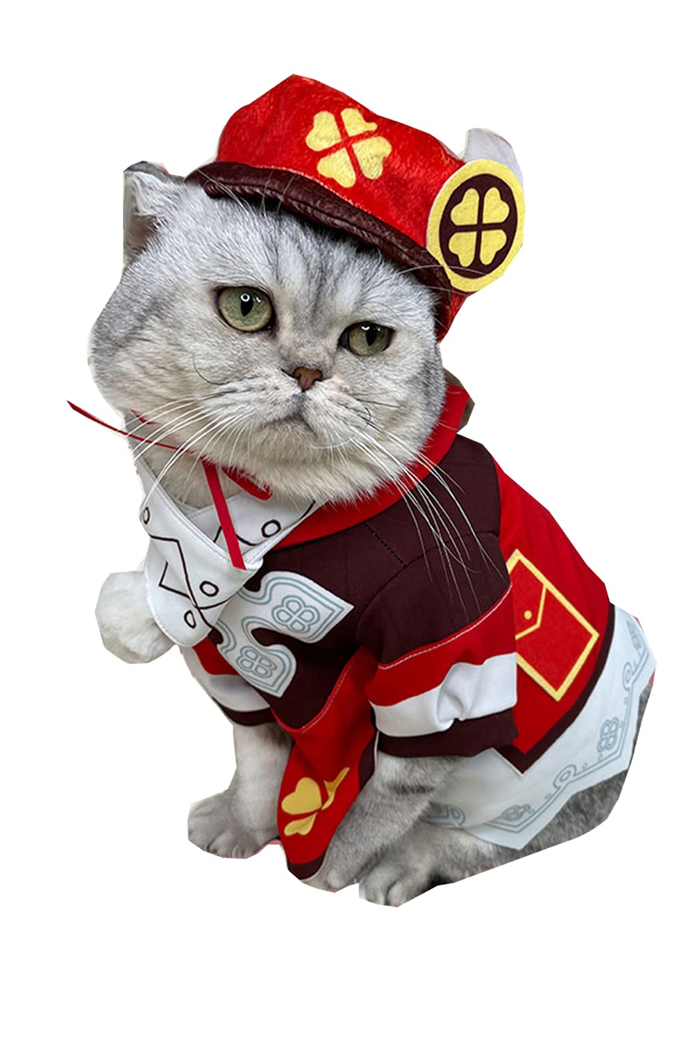 Wolancy Genshin Impact Cat Costumes Dog Halloween Pet Clothes Paimon ...