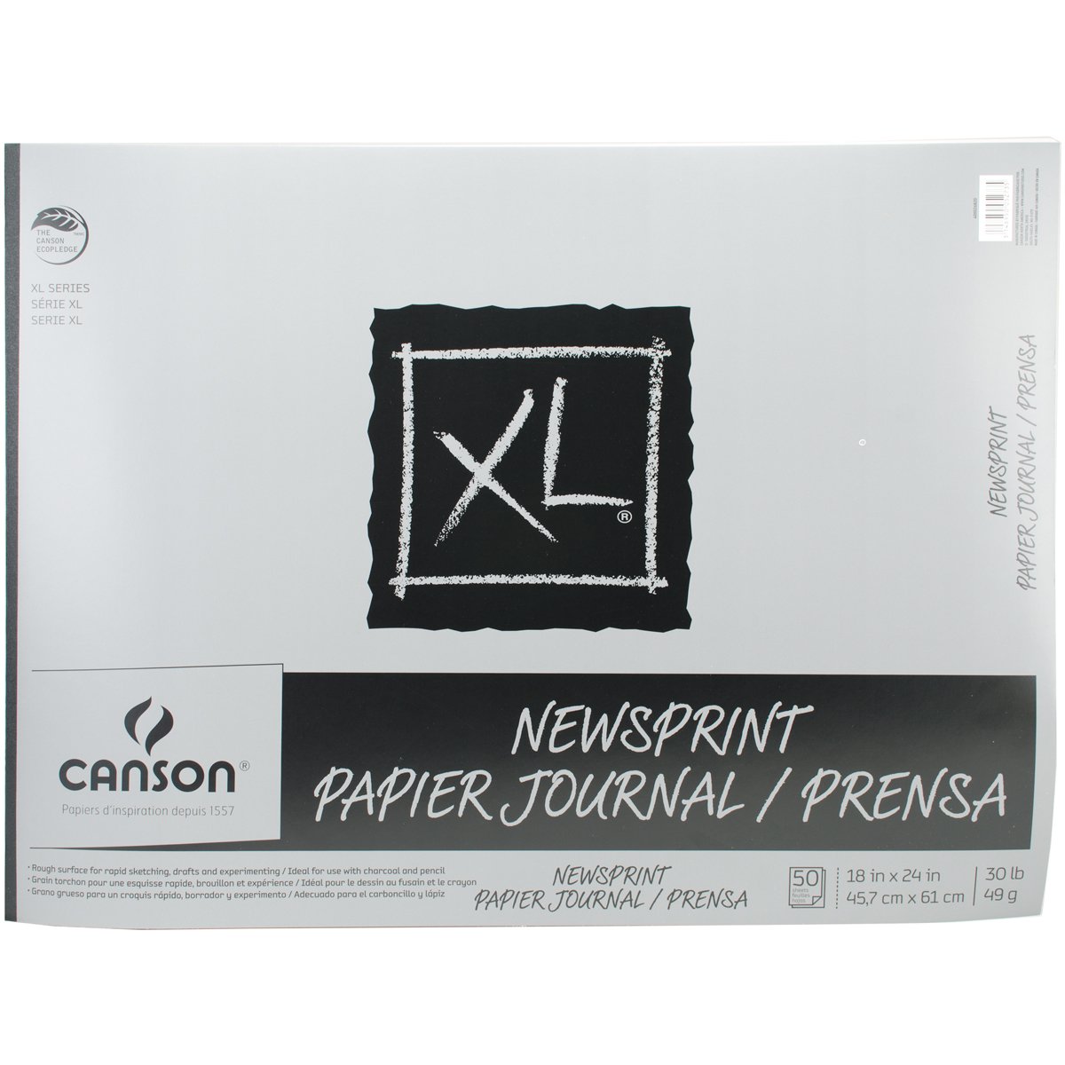 Canson XL Newsprint Paper Pad 18"X24"-50 Sheets : Amazon.in: Home & Kitchen