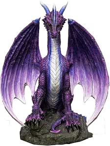 Amazon.com: Ebros Gift Giant North Star Purple Dragon at Rest Statue 4. ...