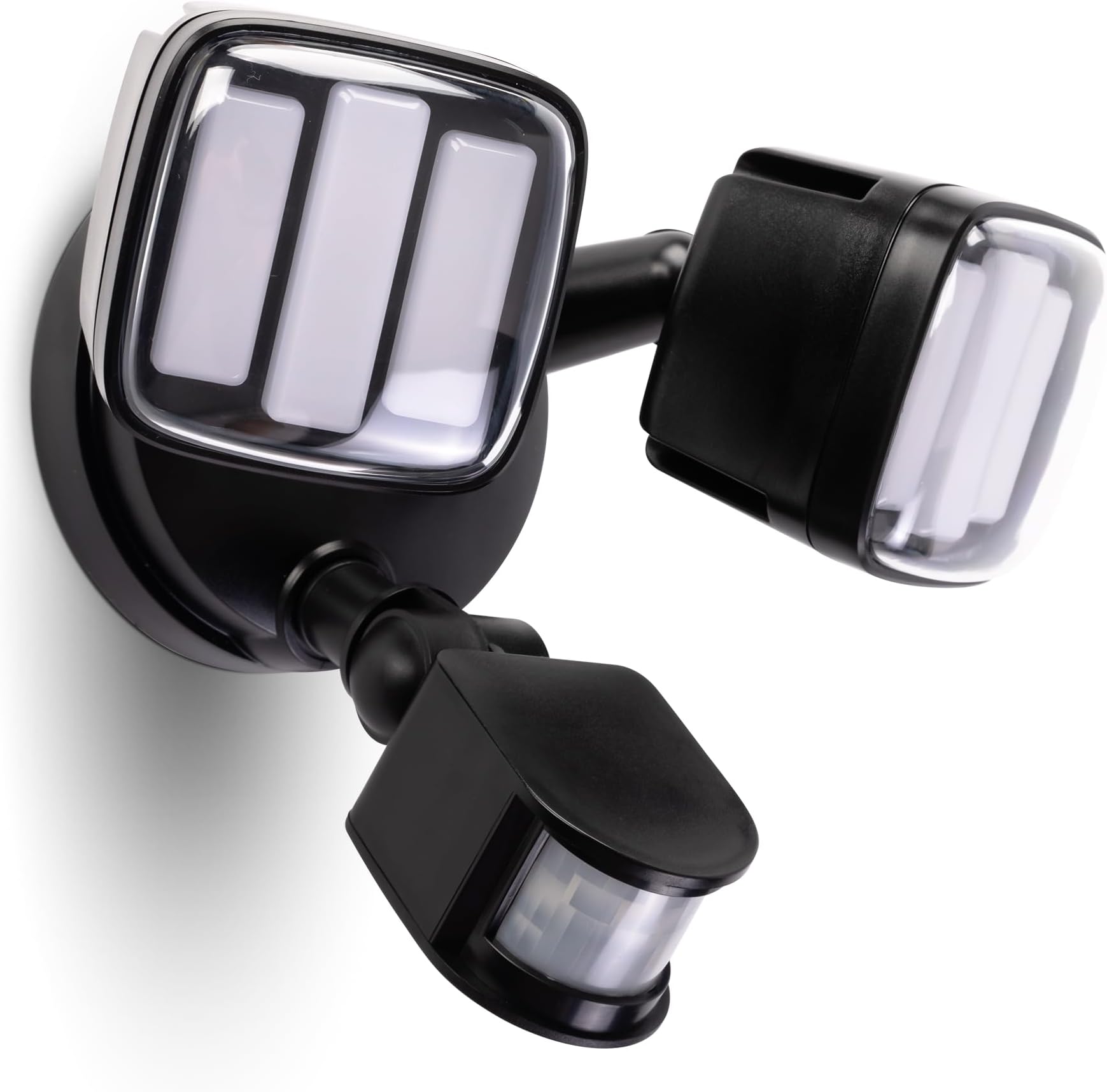 Dual Head Motion Sensor LED Wireless Security Light- Outdoor Porch ...