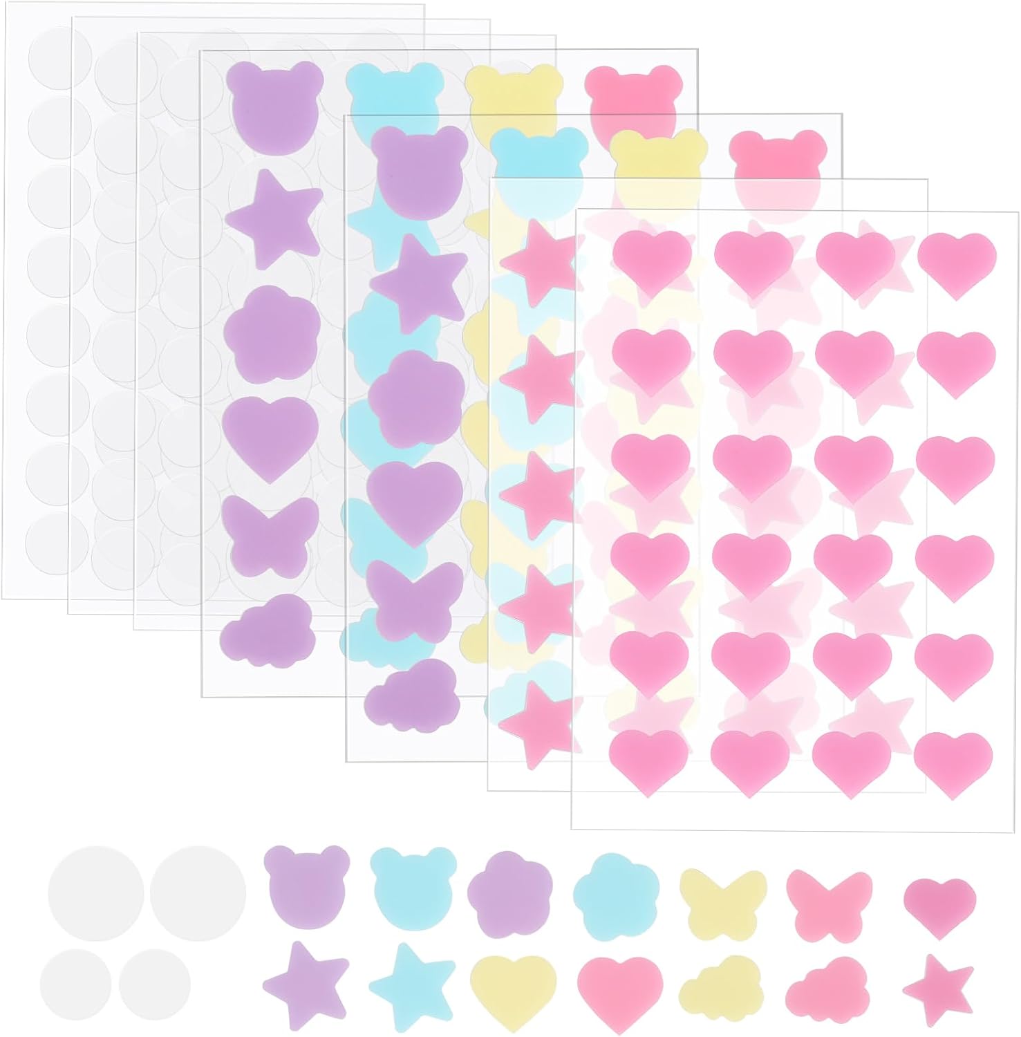 HXC 200pcs Pimple Patches Spot Patches Hydrocolloid Acne Patches Star ...