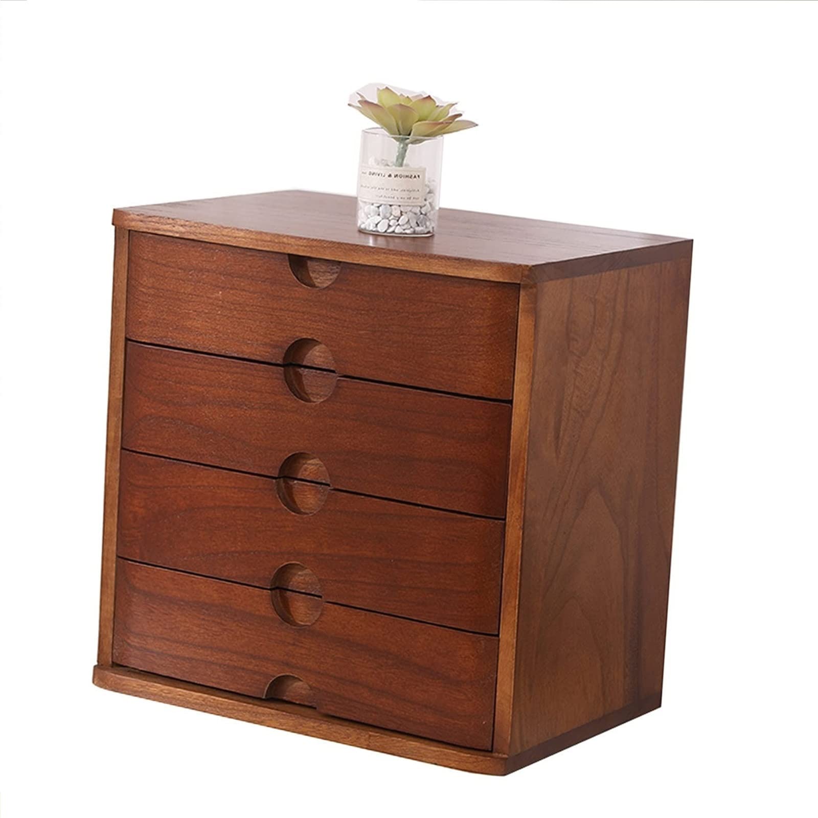 Amazon.com: Desktop Organizer Storage Box - Solid Wood Storage Box ...