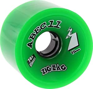 Amazon.com : ABEC 11 CLASSIC ZIGZAGS 70mm 81a GREEN Skateboard Wheels ...