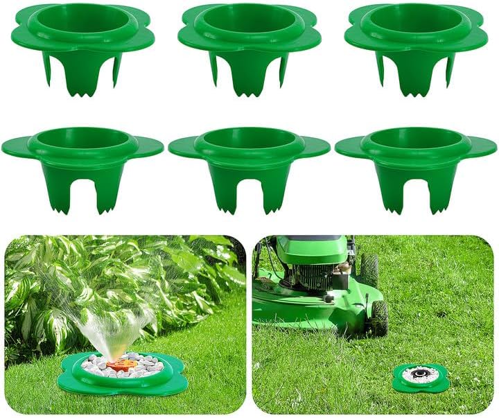 Amazon.com : Adnee 6 Pcs Lawn Sprinkler Head Protector, 6 Inch Flower ...