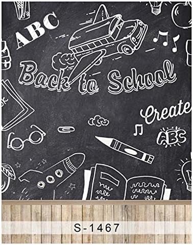 Amazon.com : 5x7ft Vinyl Digital Back to School Chalkboard Blackboard ...