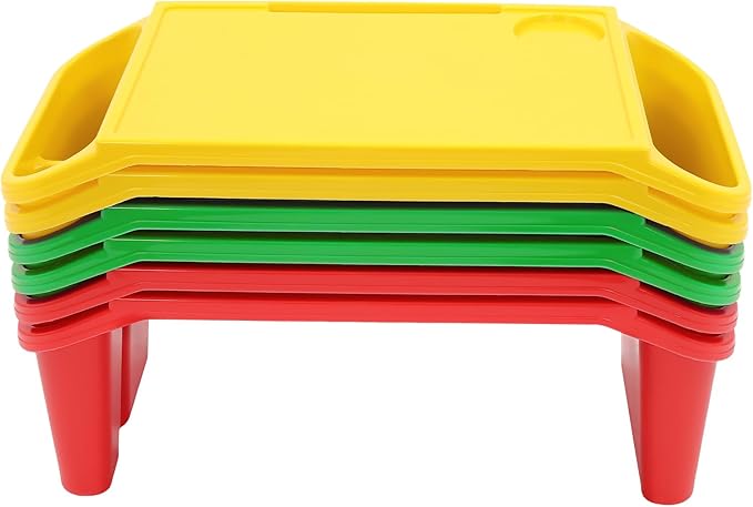 Amazon.com: 6 Pack Kids Lap Desk Tray, Portable Table with Storage ...