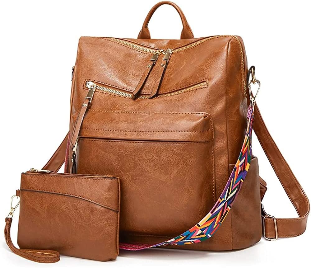 NANWEI 2 Piezas Mochilas para Mujer, Mochila Antirrobo Impermeable con ...