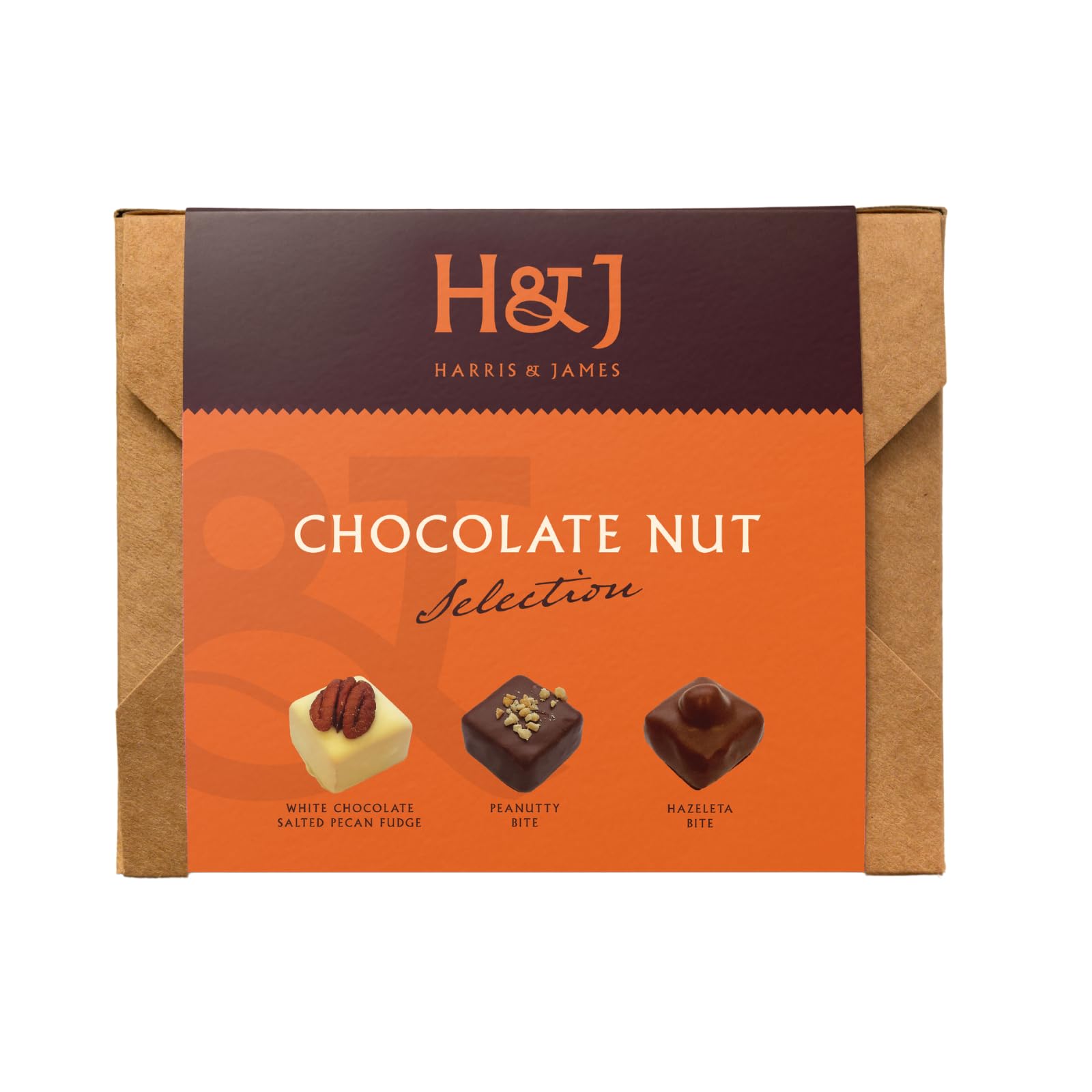 Harris & James Chocolate Nut 12 Piece Selection Box. Handmade Luxury ...