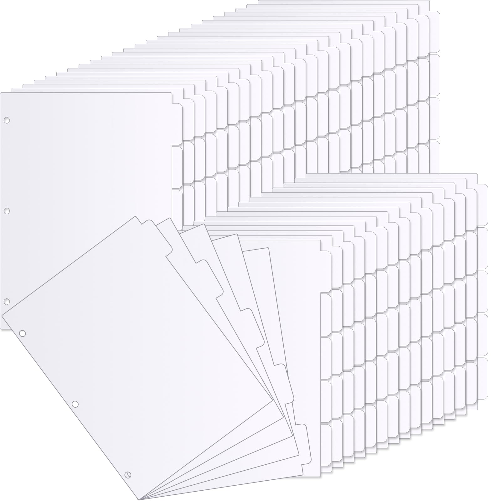 Snapklik.com : Thenshop 200 Pieces 3 Ring Binder Dividers