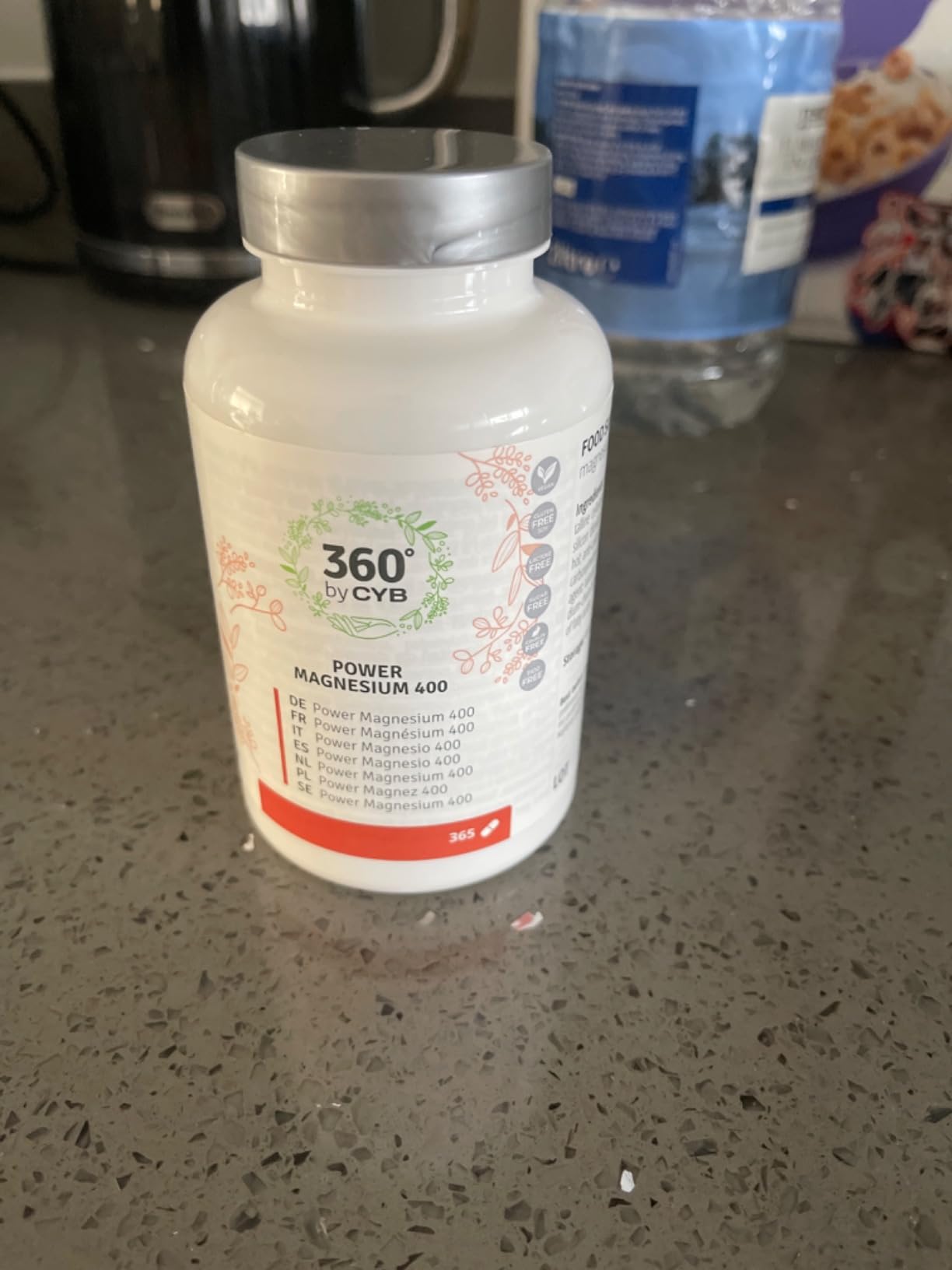 Magnesium 400mg - Pure High Dose Magnesium - 365 Tablets 1 Year Supply ...