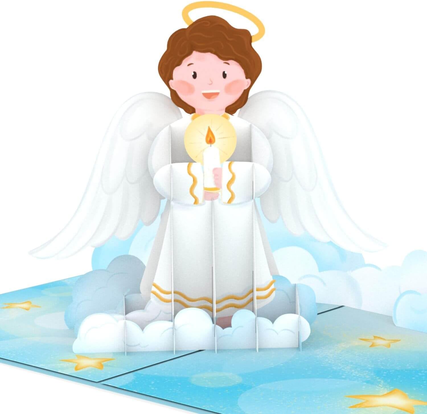 Besondere Glückwunschkarte Zur Taufe " Dein Engel zur Taufe " mit ...