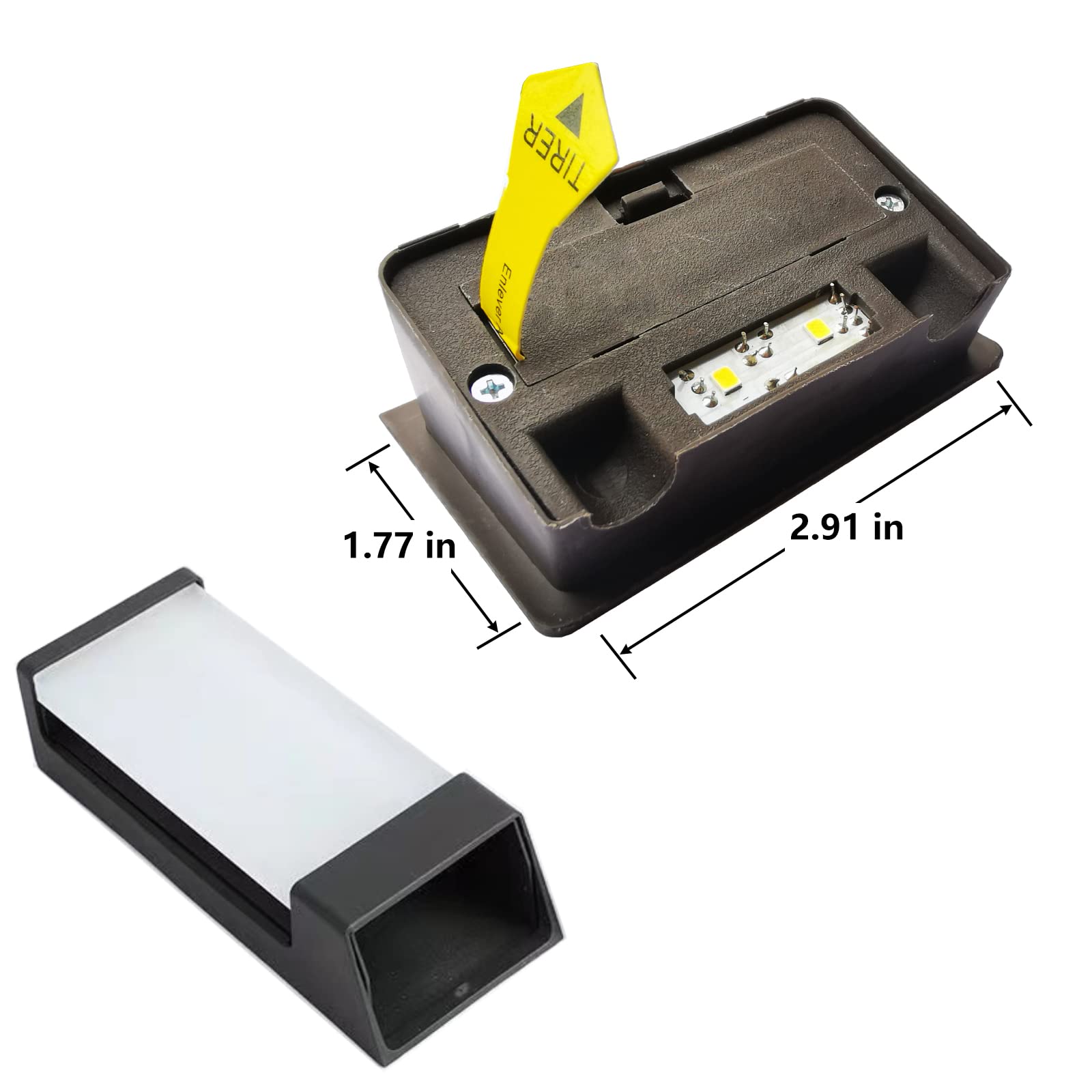 Snapklik.com : Yotopow Solar Light Replacement Top For Outdoor Fence ...