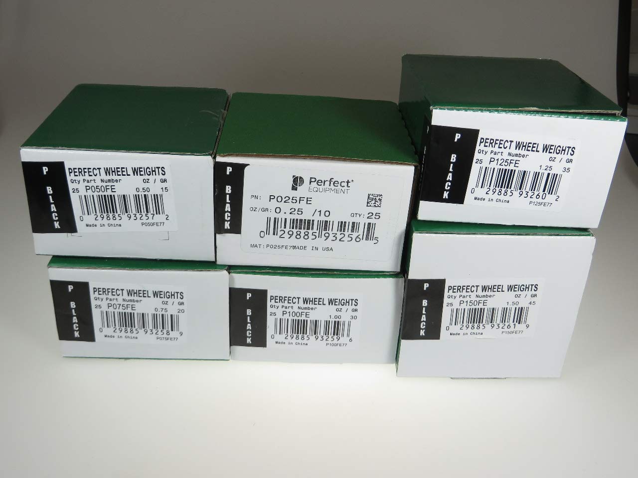 Amazon.com: 150 Pcs P Style Wheel Weight Assortment 0.25 - 1.50 ounce ...